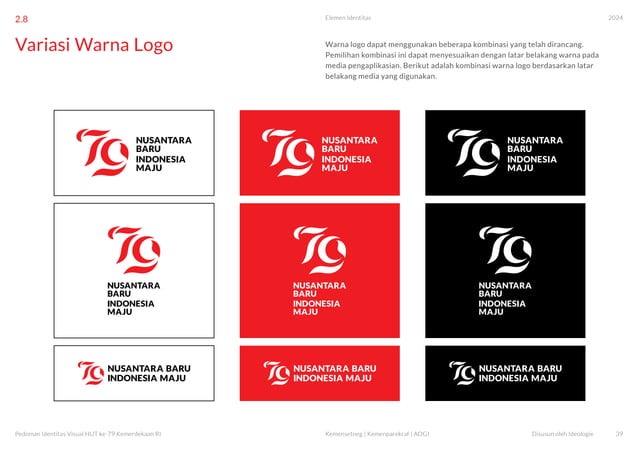 Pedoman Identitas Visual HUT RI KE-79- Publik | PDF