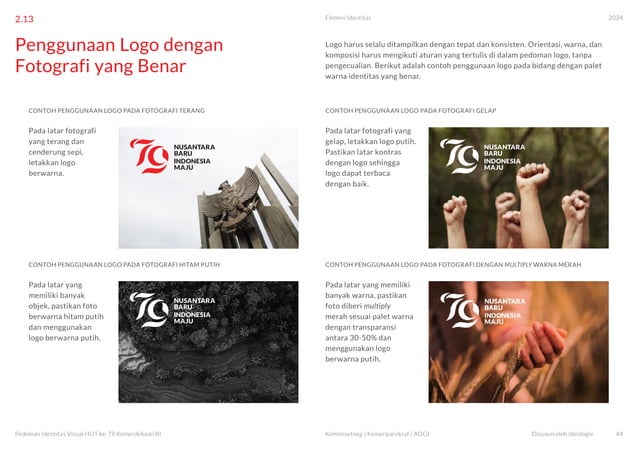 Pedoman Identitas Visual HUT RI KE-79- Publik | PDF