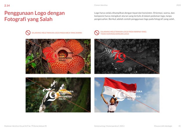 Pedoman Identitas Visual HUT RI KE-79- Publik | PDF