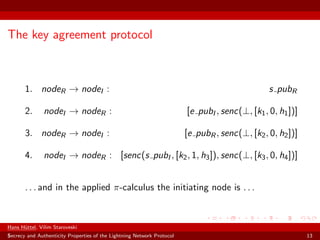 Secrecy and Authenticity Properties of the Lightning Network Protocol | PDF