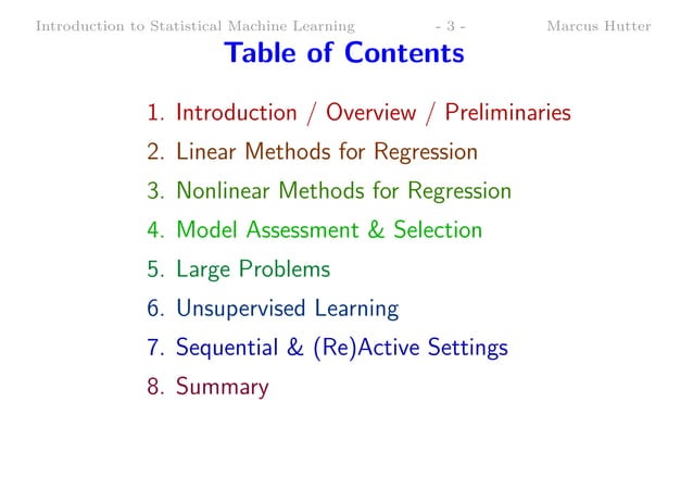 Introduction to Statistical Machine Learning | PDF