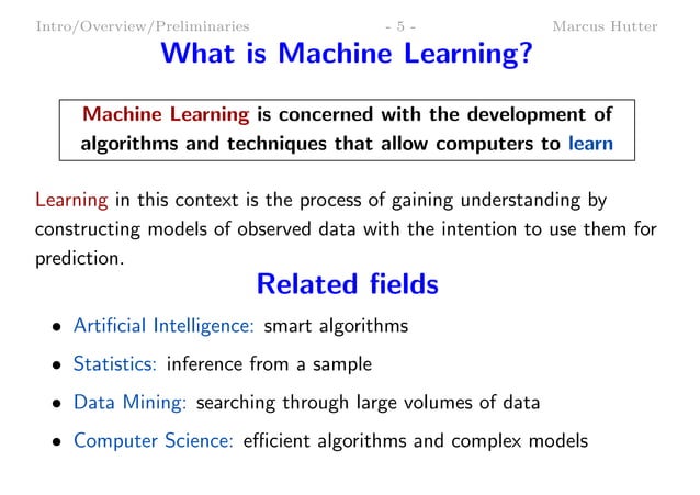 Introduction to Statistical Machine Learning | PDF