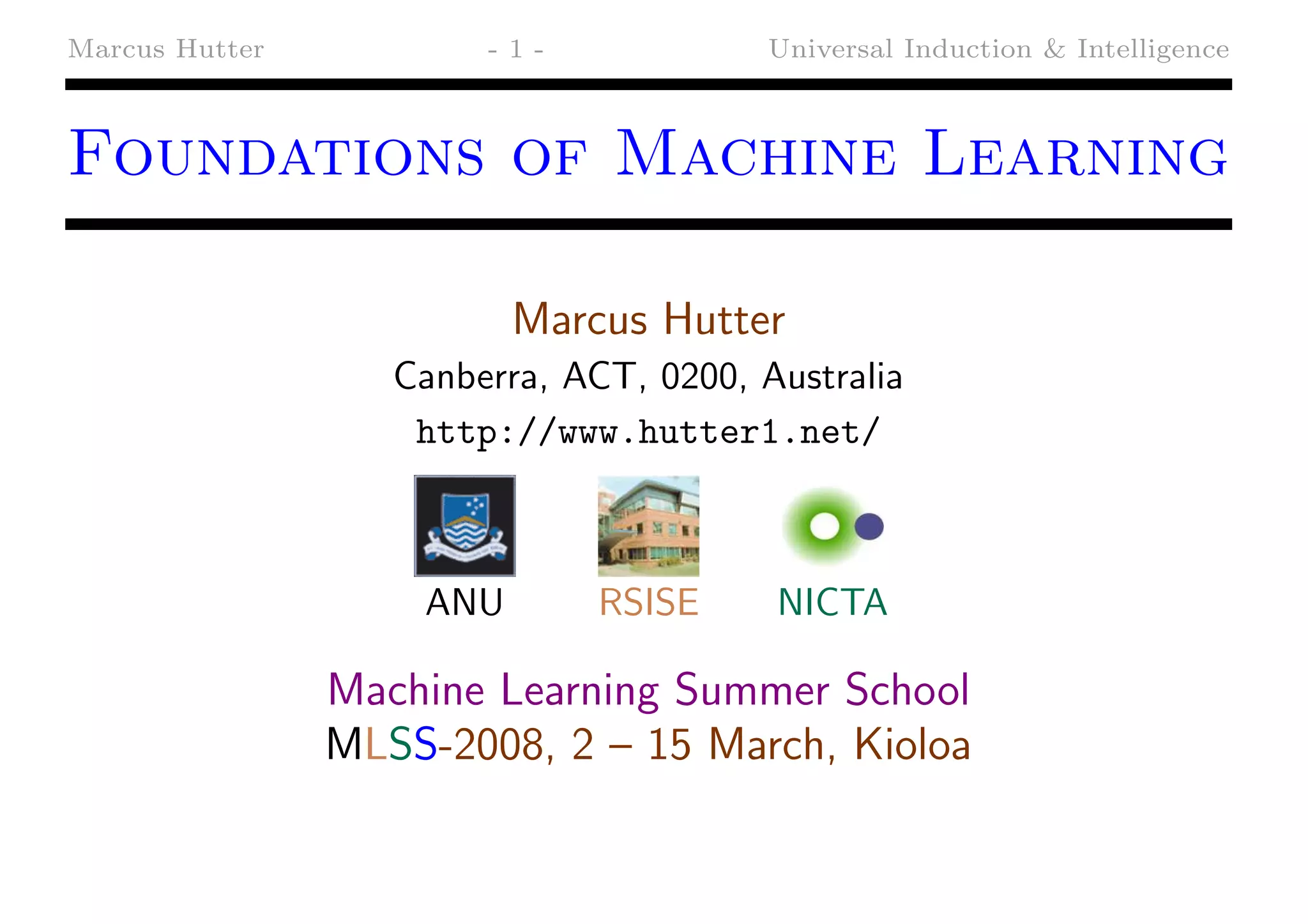 Foundations of Machine Learning | PDF | Programming Languages | Computing