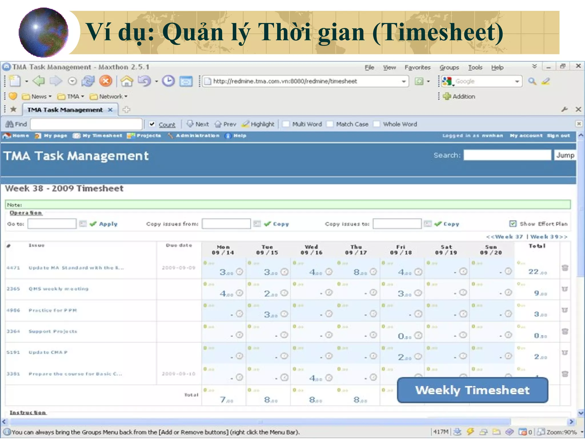 Huu Le - Tma Open Source For Project Tools | PPT