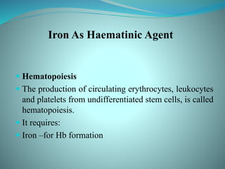 Haematinics | PPTX