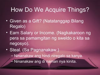 Huwag Magnanakaw | PPT