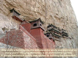 Hanging Buddhist monestary in China | PPT