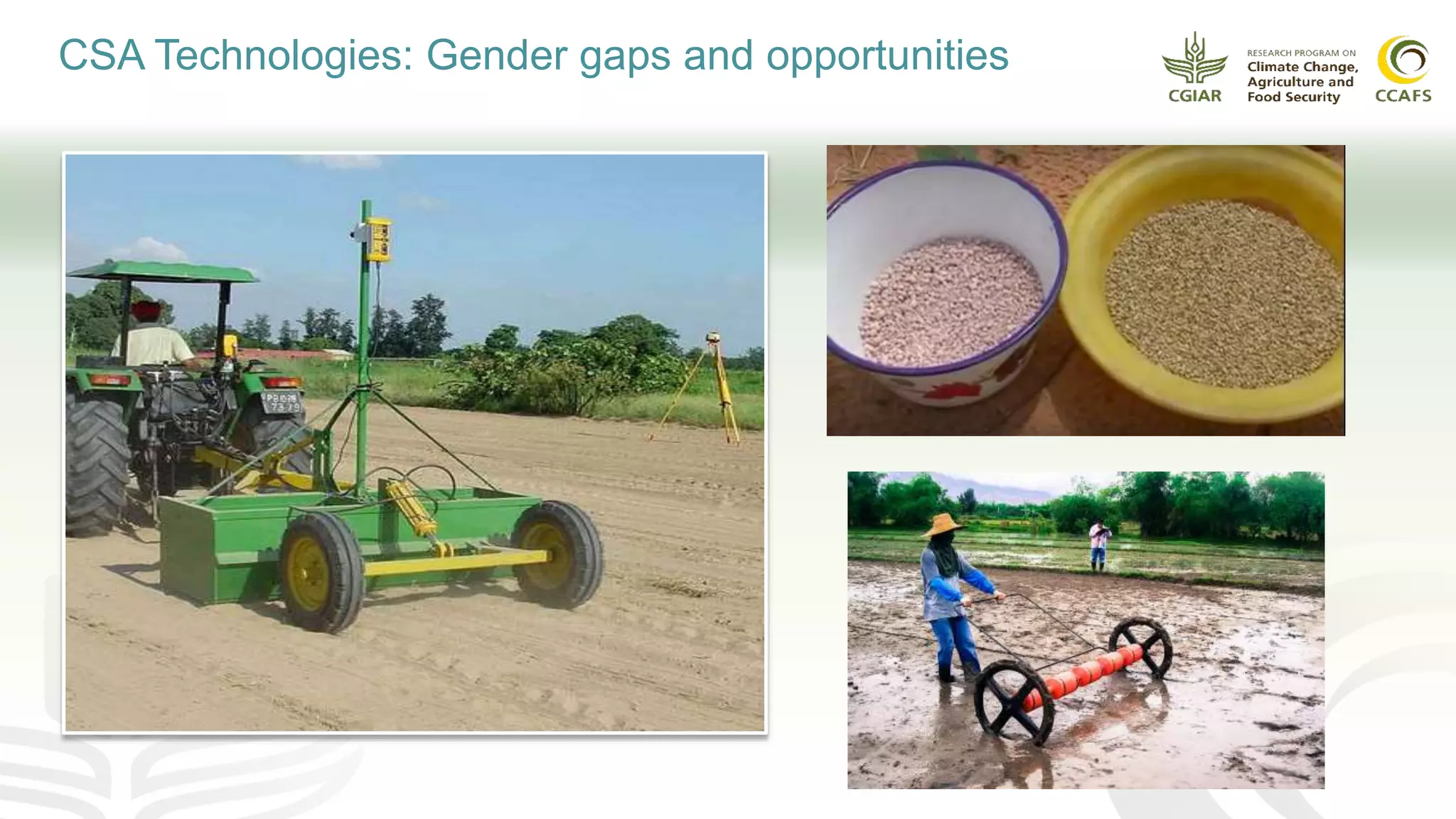 A Gender Transformative Approach To Climate Smart Agriculture Ppt