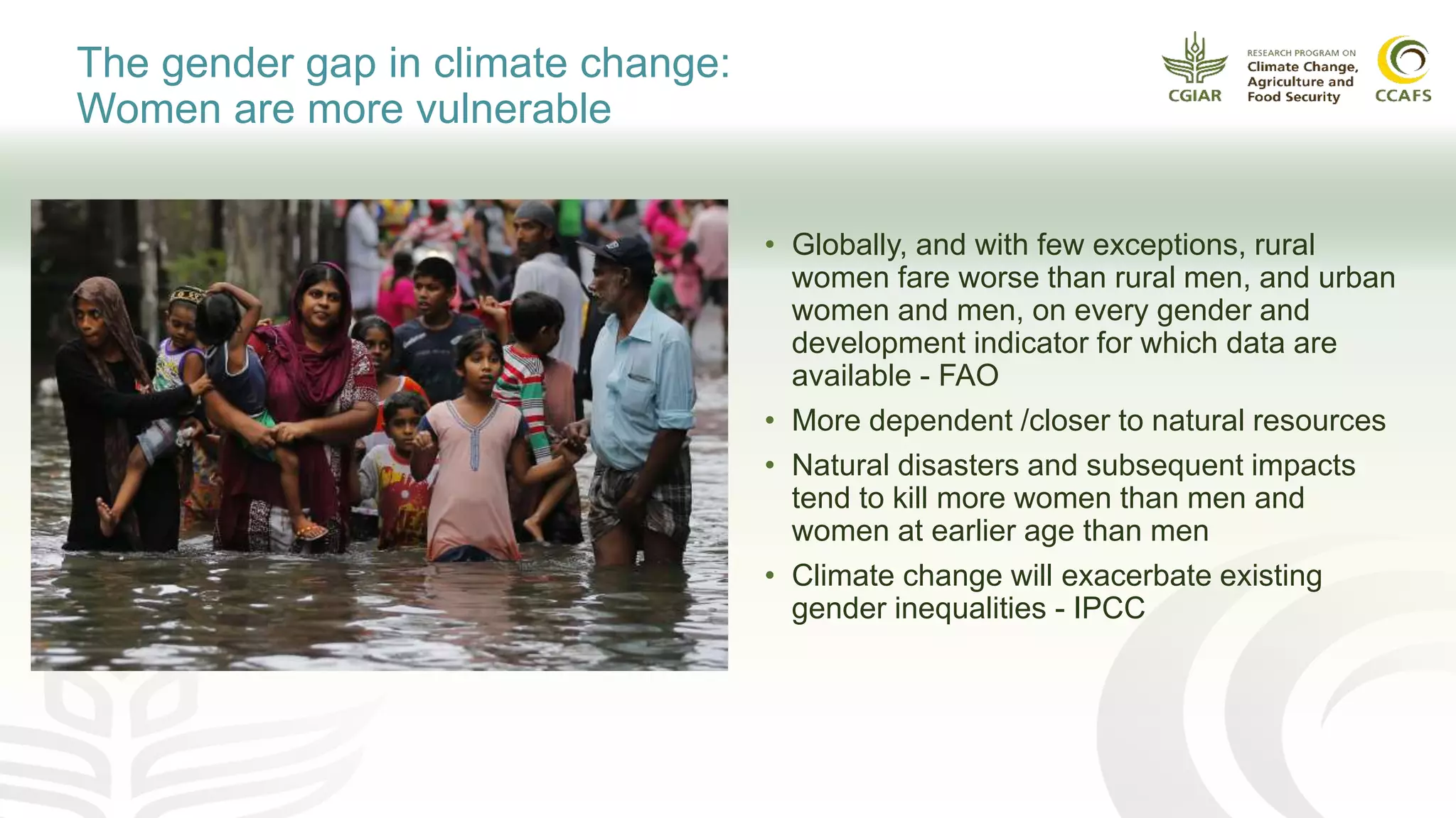 A gender-transformative approach to climate-smart agriculture | PPTX ...