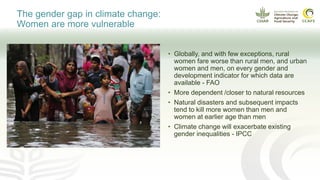 A gender-transformative approach to climate-smart agriculture | PPTX