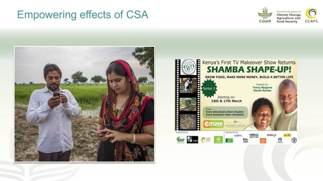 A Gender Transformative Approach To Climate Smart Agriculture Ppt