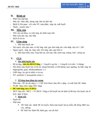 Huyết học - Nhi Y4 | DOCX