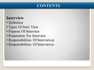 Interview | PPT