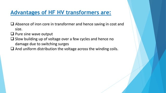 High Frequency High Voltage AC Generation | PPTX | Technology & Computing