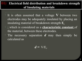 Electrostatic fields and field stress control | PPT