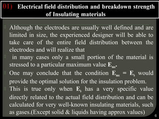 Electrostatic fields and field stress control | PPT