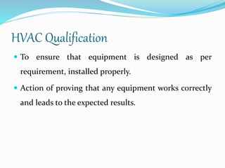 Validation of Heat ventilation air conditioning | PPTX