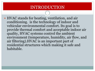 Introduction to HVAC system. | PPTX