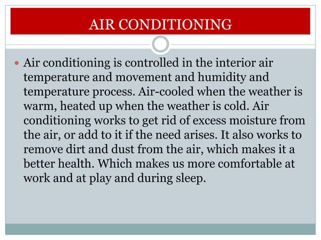 Introduction to HVAC system. | PPTX | Indoor Environmental Quality ...