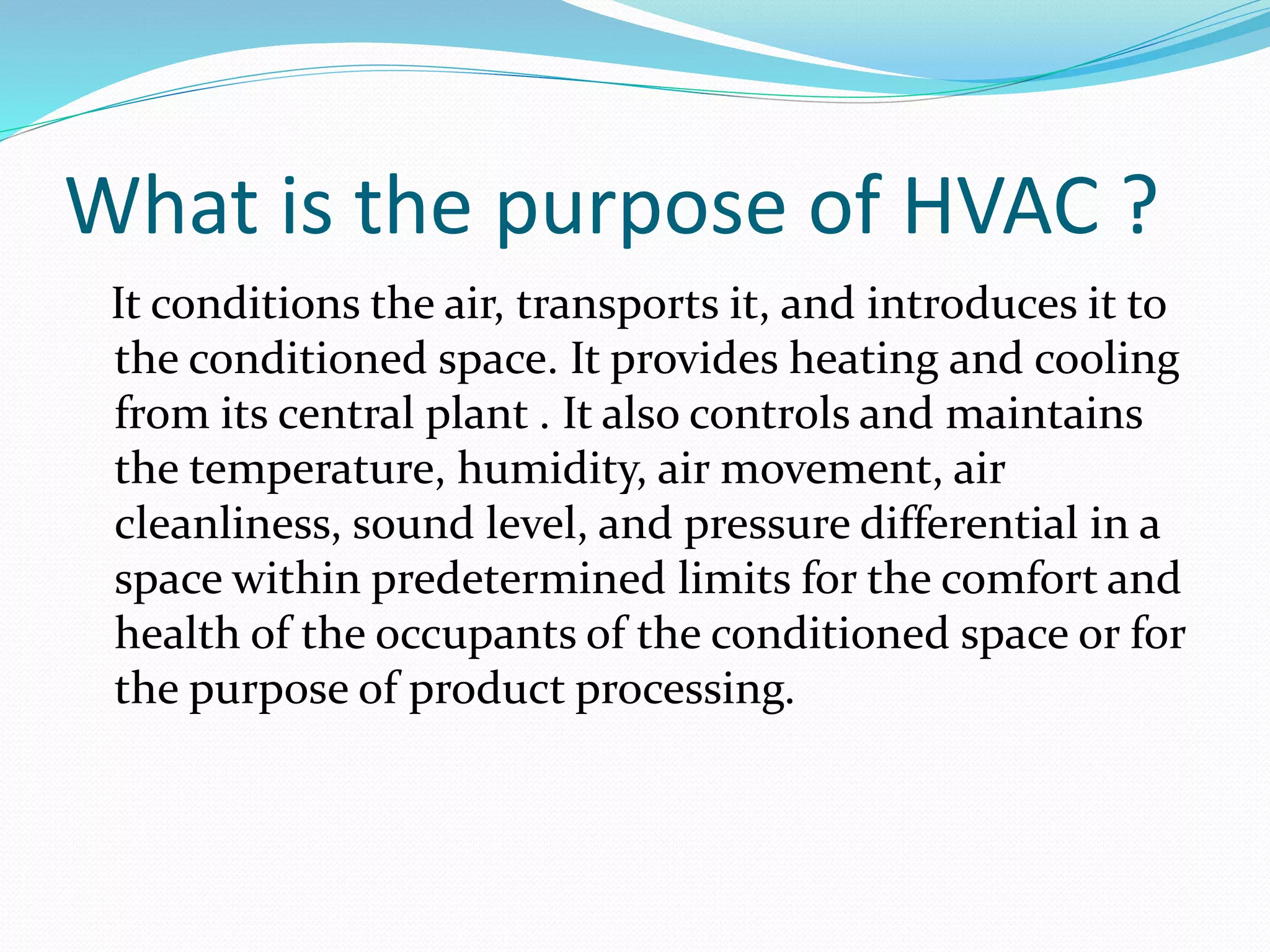 Hvac introduction-Basics of HVAC | PDF