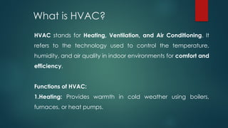 HVAC.pptxHVAC related internship presentation for college | PPTX