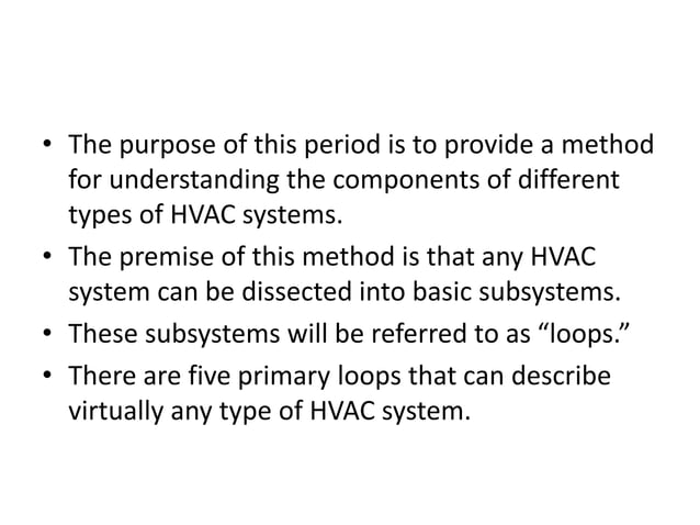 Hvac systems-components | PPT | Chemistry | Science