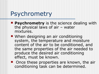 Hvac5c psychrometry | PPT