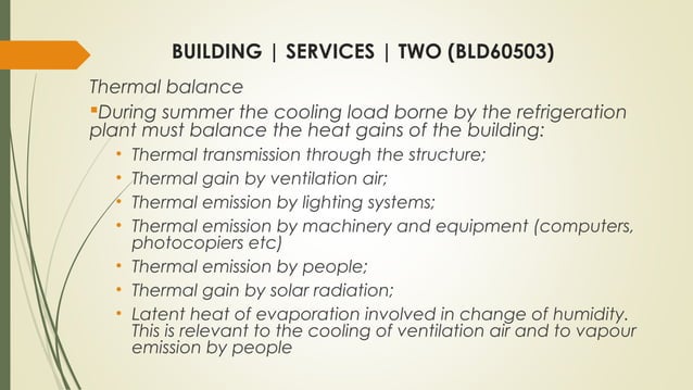 BS 2 Hvac air conditioning 2 | PPT | Free Download