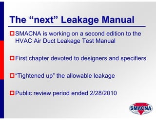 HVAC Air Duct Leakage March 2010 presentation.pdf
