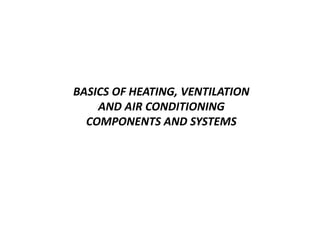 Hvac basics | PPTX