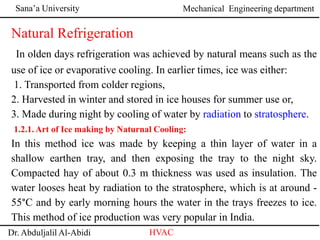 HVAC HISTORY OF REFRIGERATION vac ch 1 | PPT