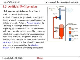 HVAC HISTORY OF REFRIGERATION vac ch 1 | PPTX