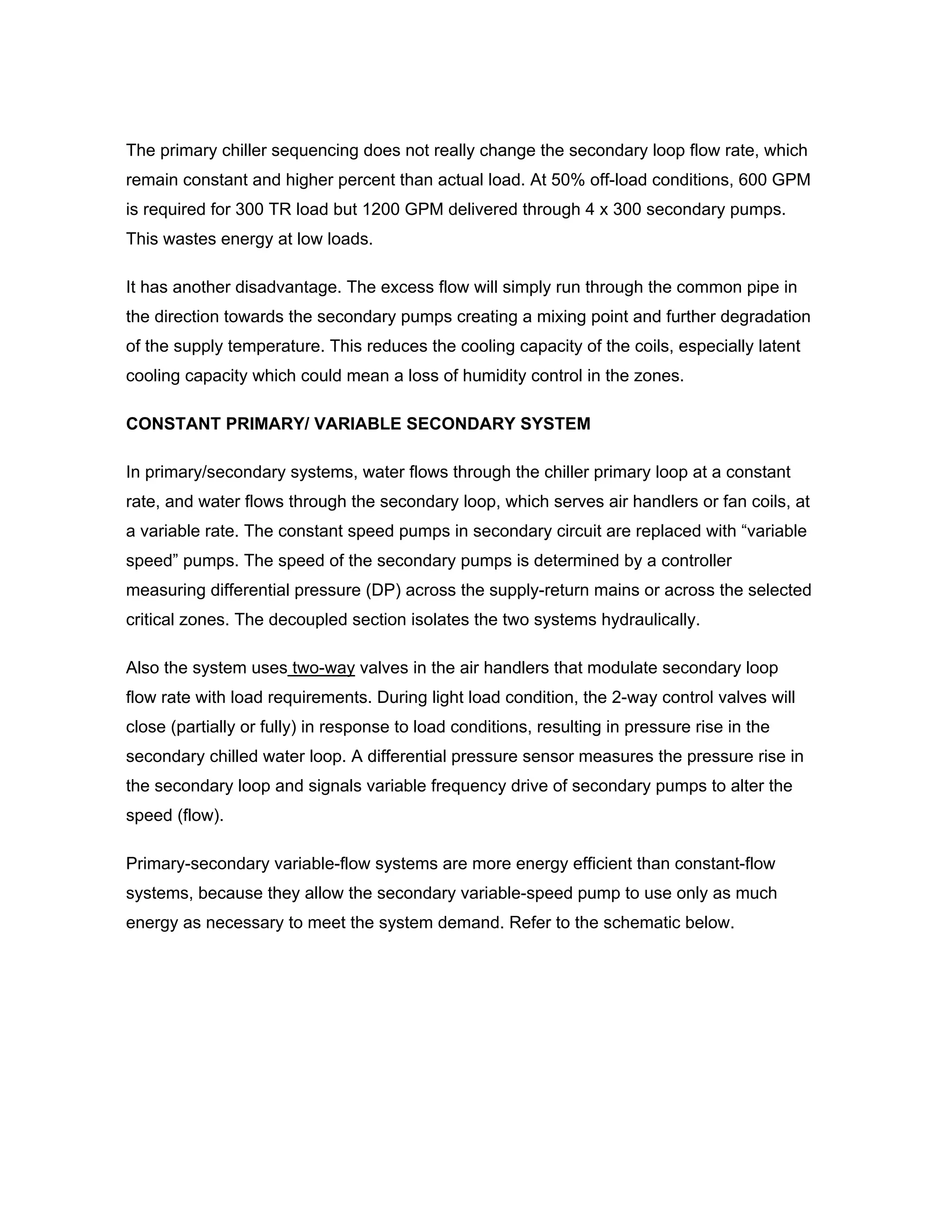 Hvac chilled water distribution schemes | PDF