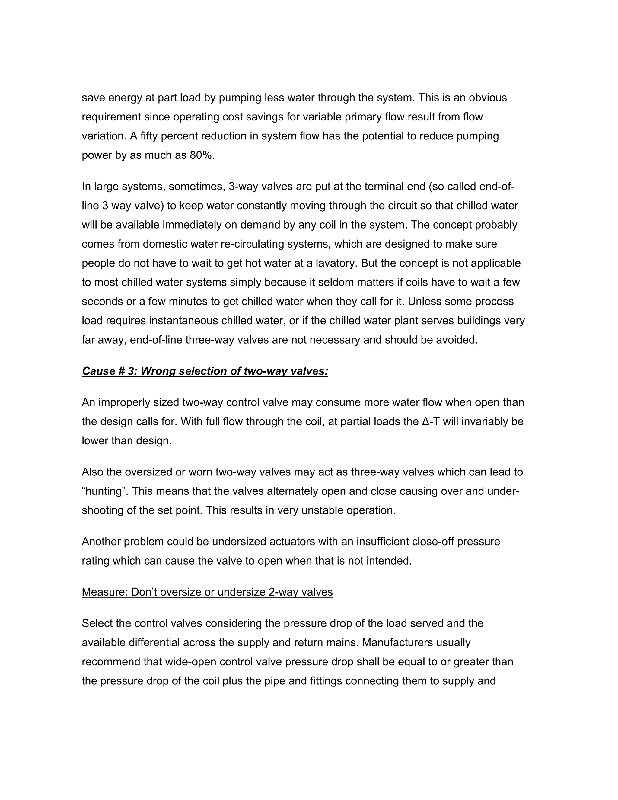Hvac chilled water distribution schemes | PDF