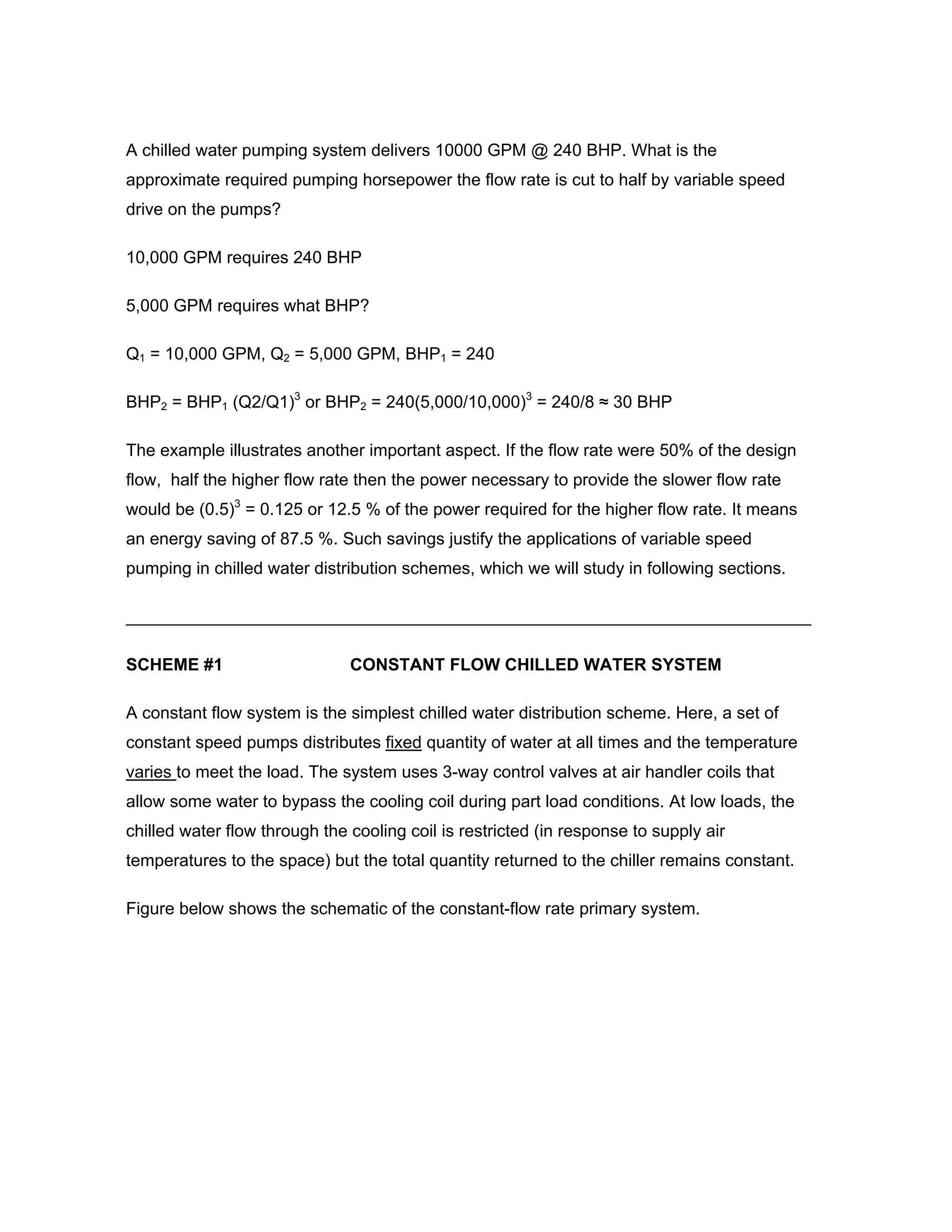 Hvac chilled water distribution schemes | PDF