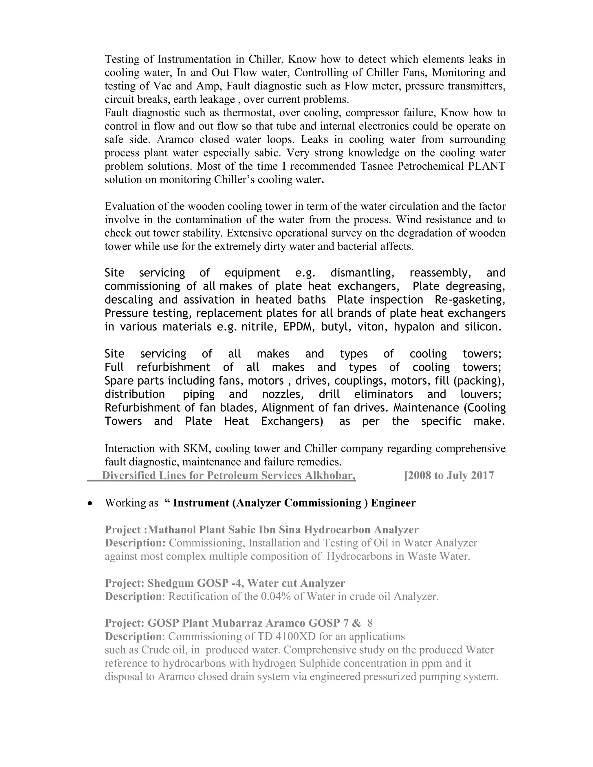 HVAC Chiller BMS Engineer | PDF