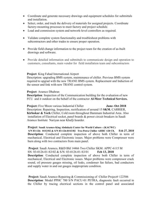 HVAC Chiller BMS Engineer | PDF