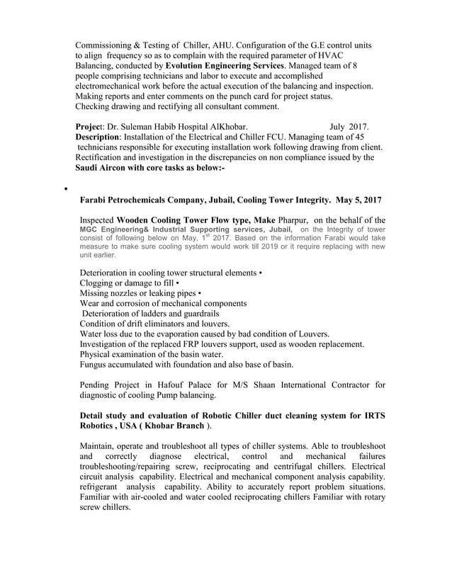 HVAC Chiller BMS Engineer | PDF