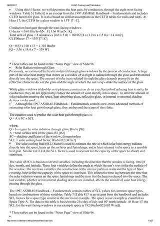 Hvac cooling load calculation | PDF