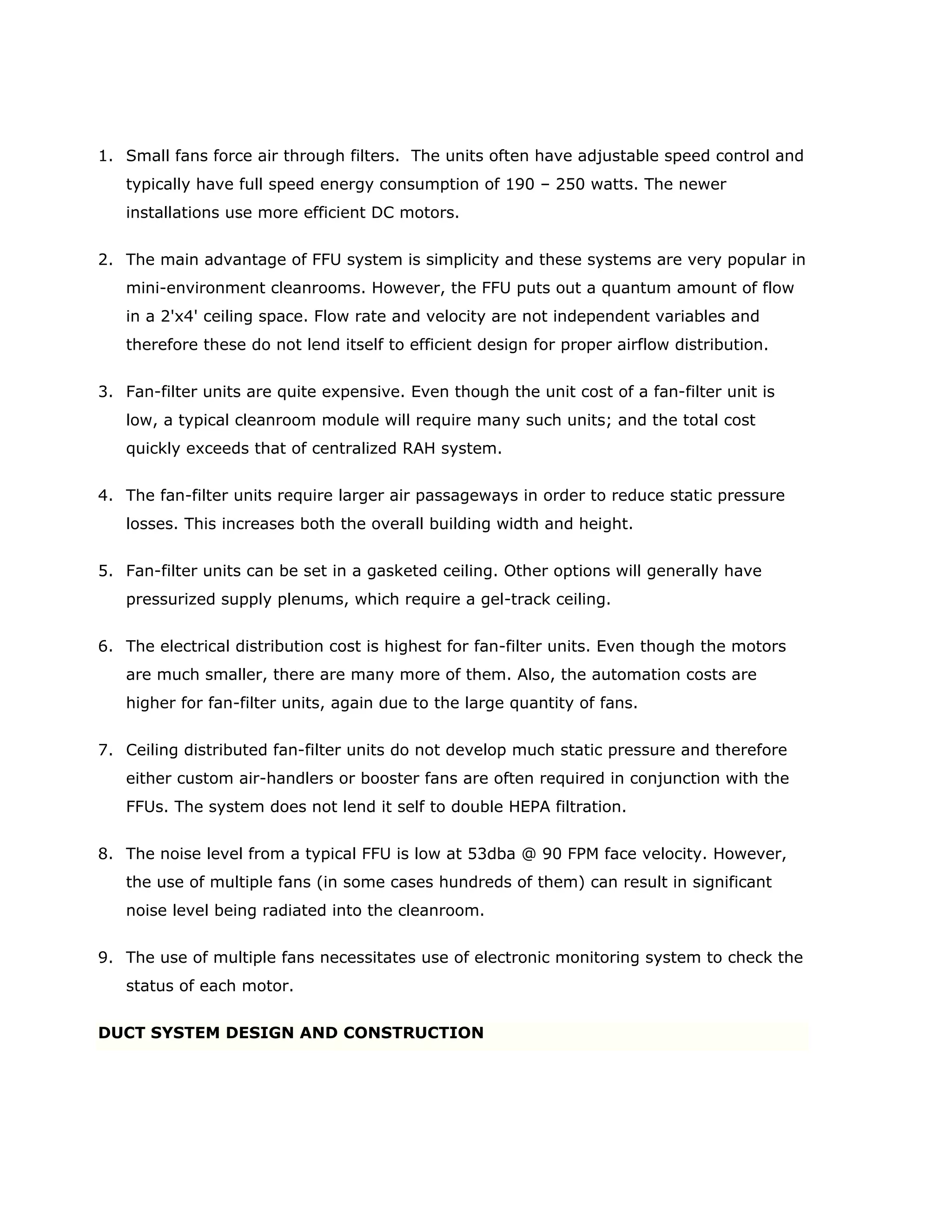 Hvac design for cleanroom facilities | PDF