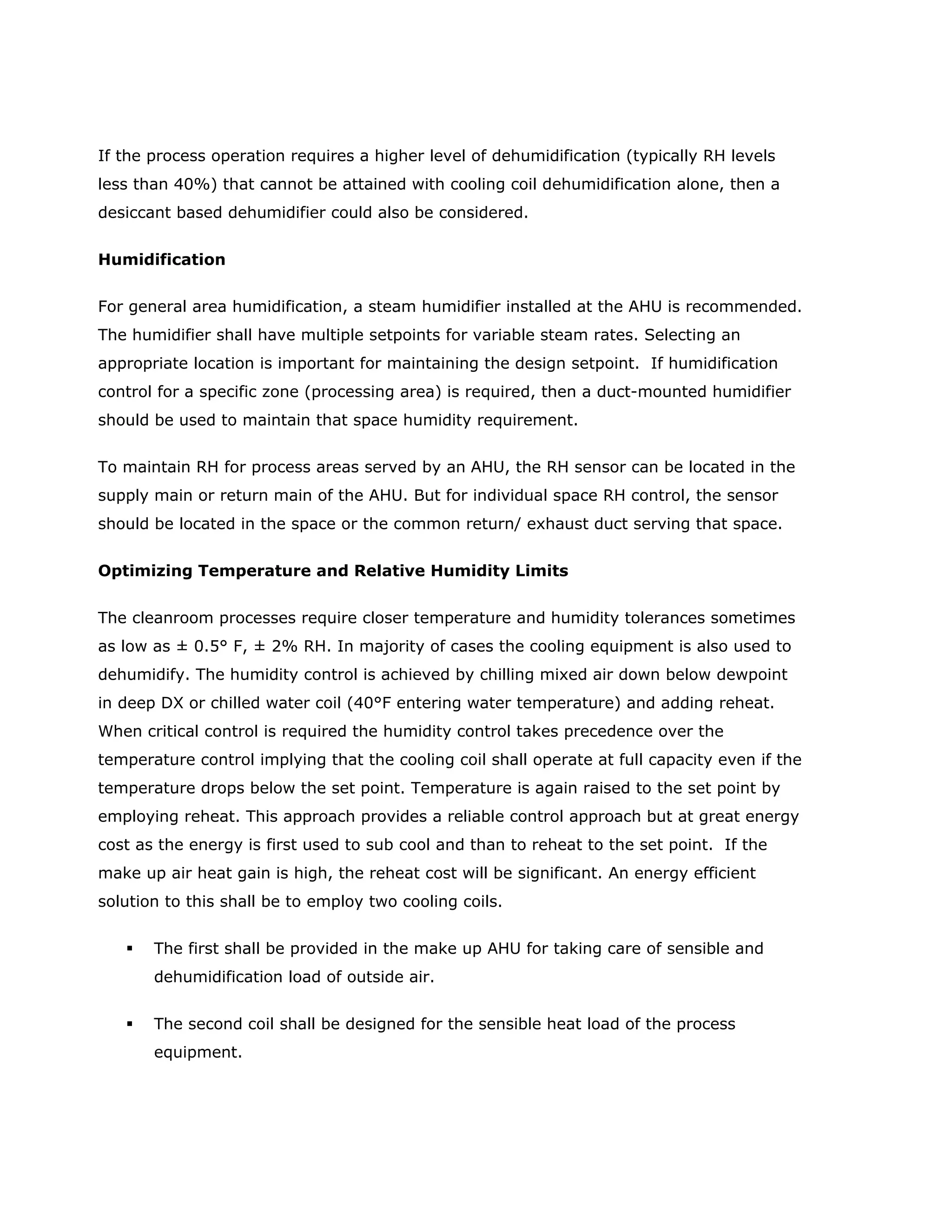 Hvac design for cleanroom facilities | PDF