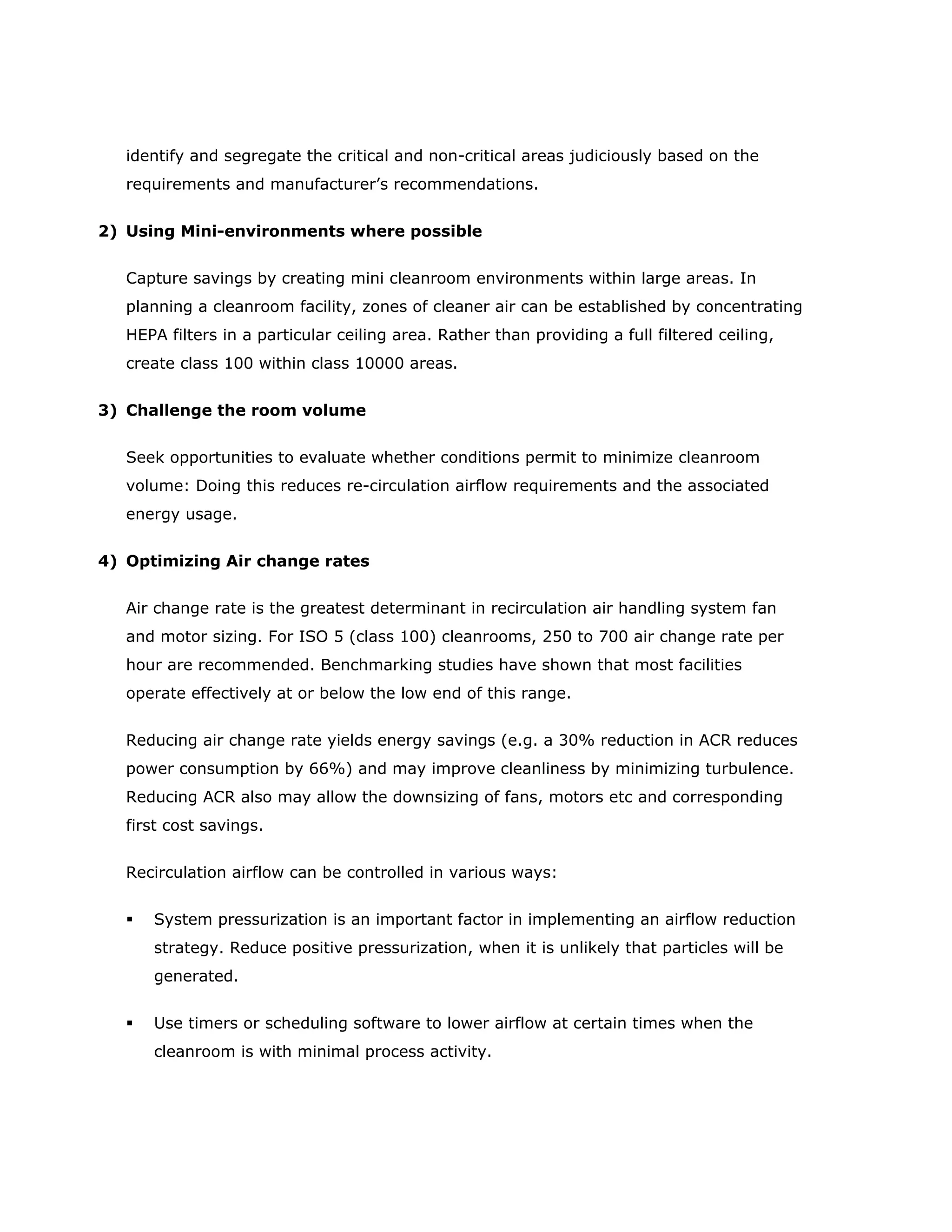 Hvac design for cleanroom facilities | PDF