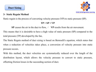 Hvac duct design | PPTX