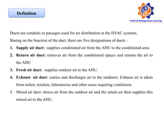 Hvac duct design | PPTX