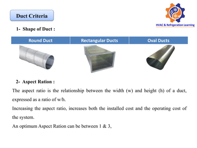Hvac duct design | PPTX