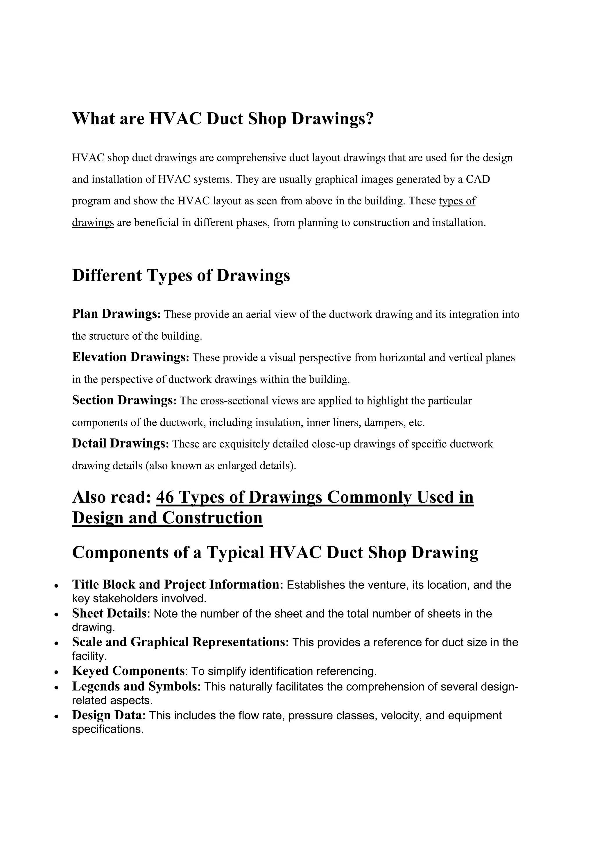 HVAC Duct Shop Drawings: A Complete Guide for 2024 | PDF