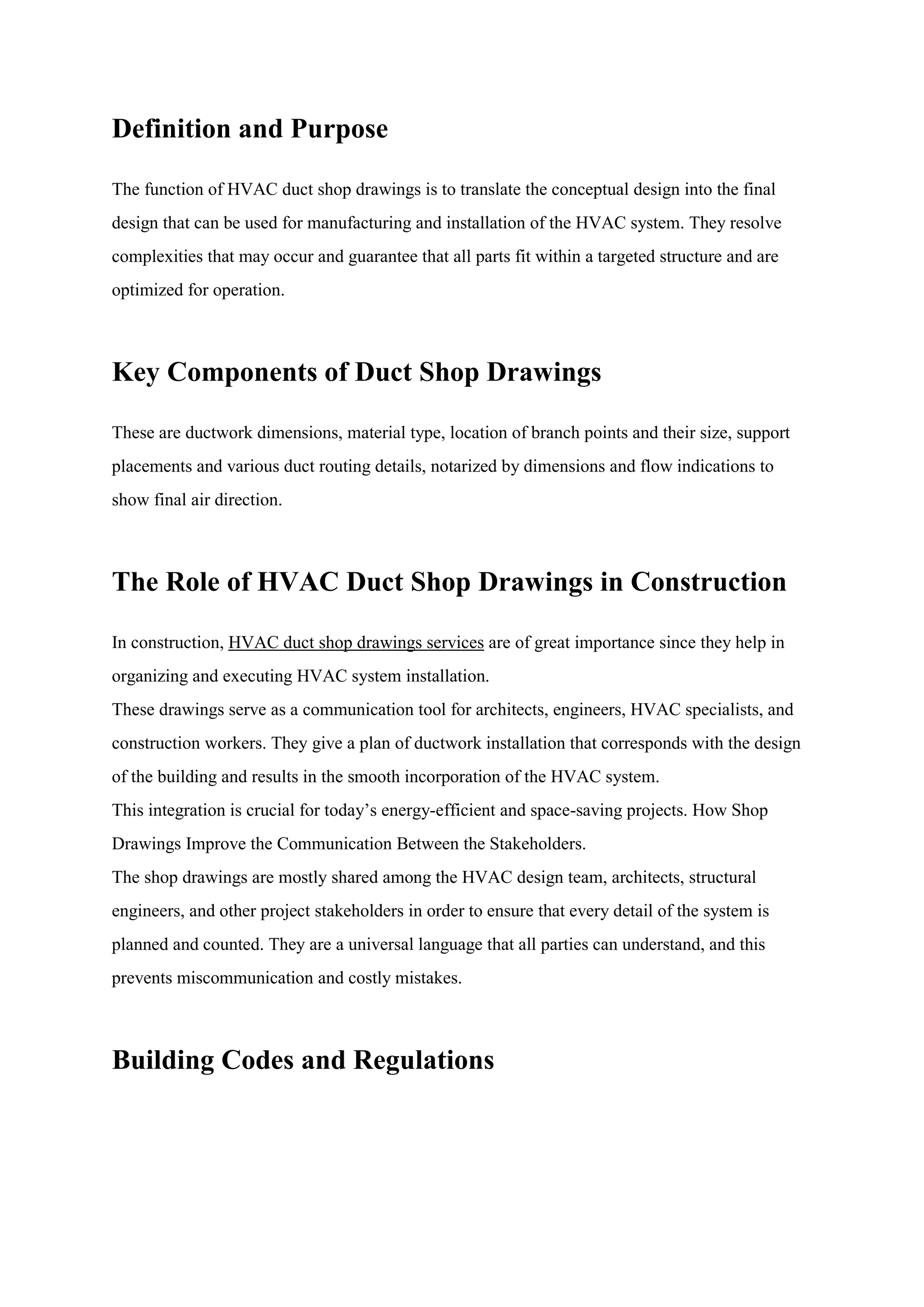 HVAC Duct Shop Drawings: A Complete Guide for 2024 | PDF