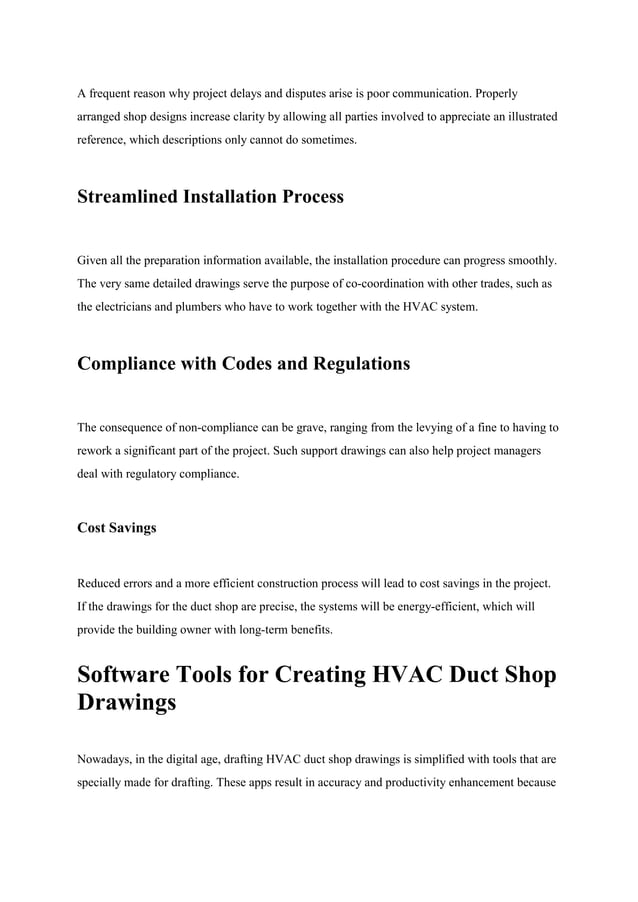 HVAC Duct Shop Drawings: A Complete Guide for 2024 | PDF