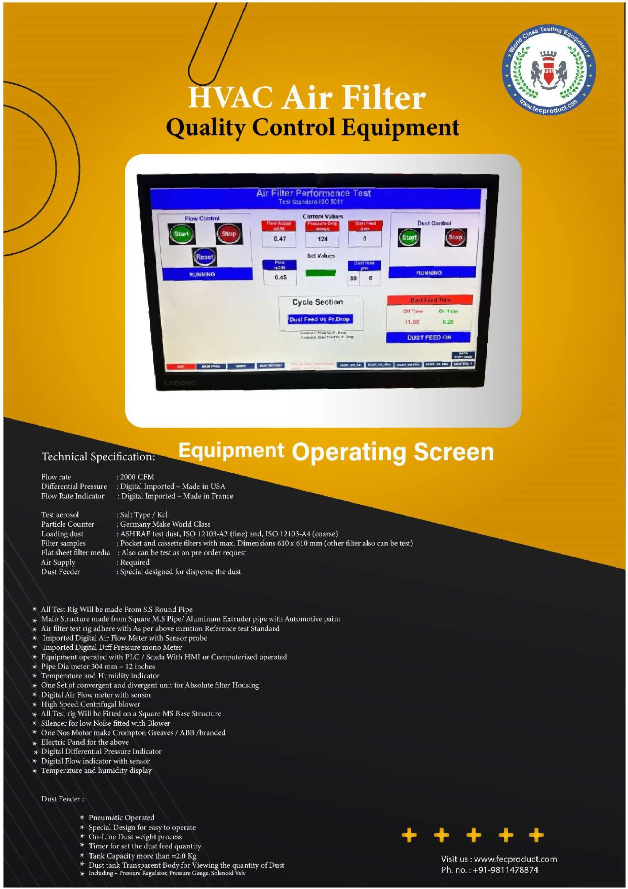 Ashrae 52 2 Hvac Air Filter Test Equipment Pdf