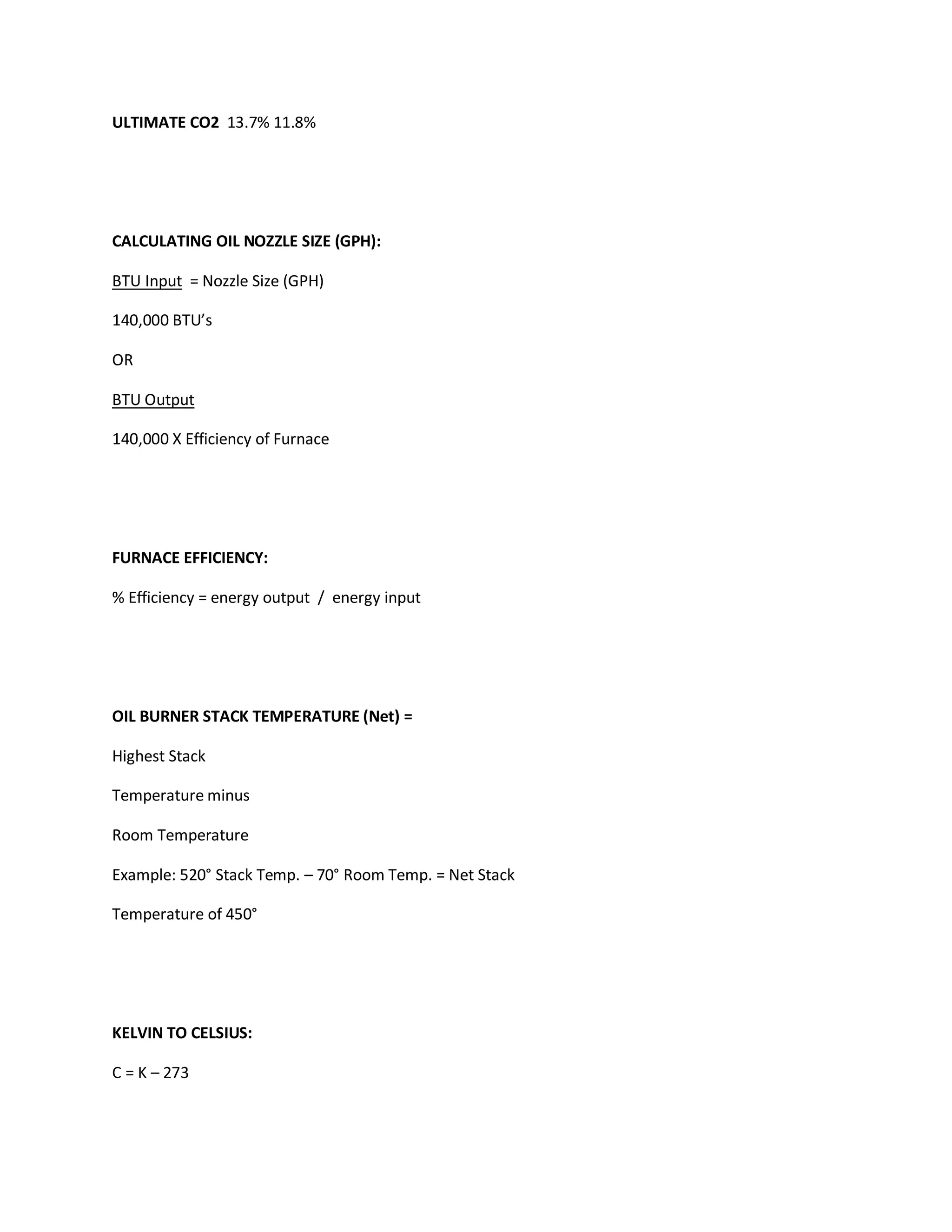 Hvac formulas | PDF
